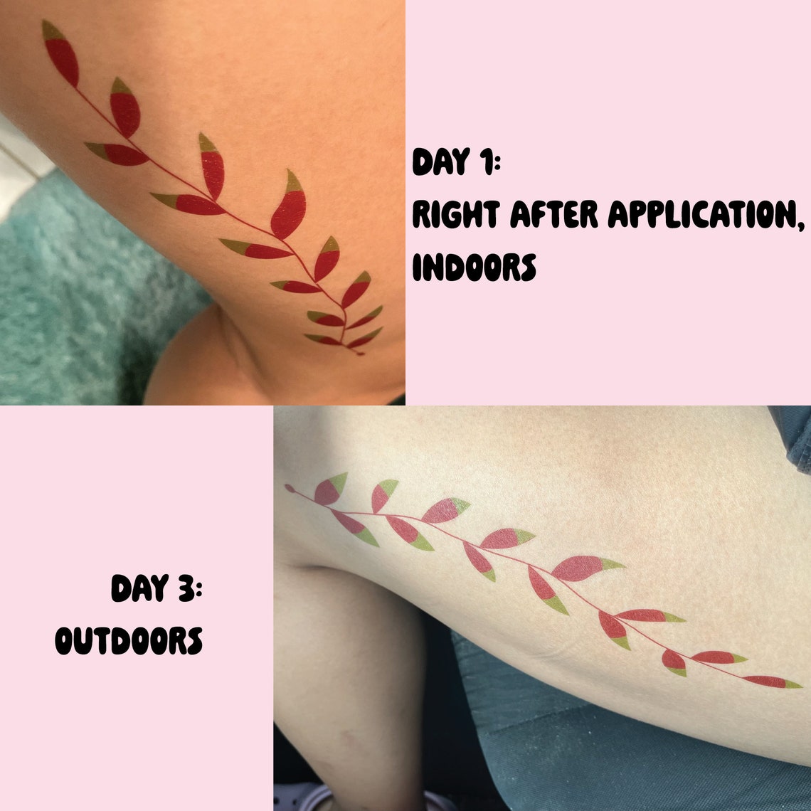 Nezuko Demon Form Cosplay Vines Temporary Tattoos Nezuko Kamado Demon ...