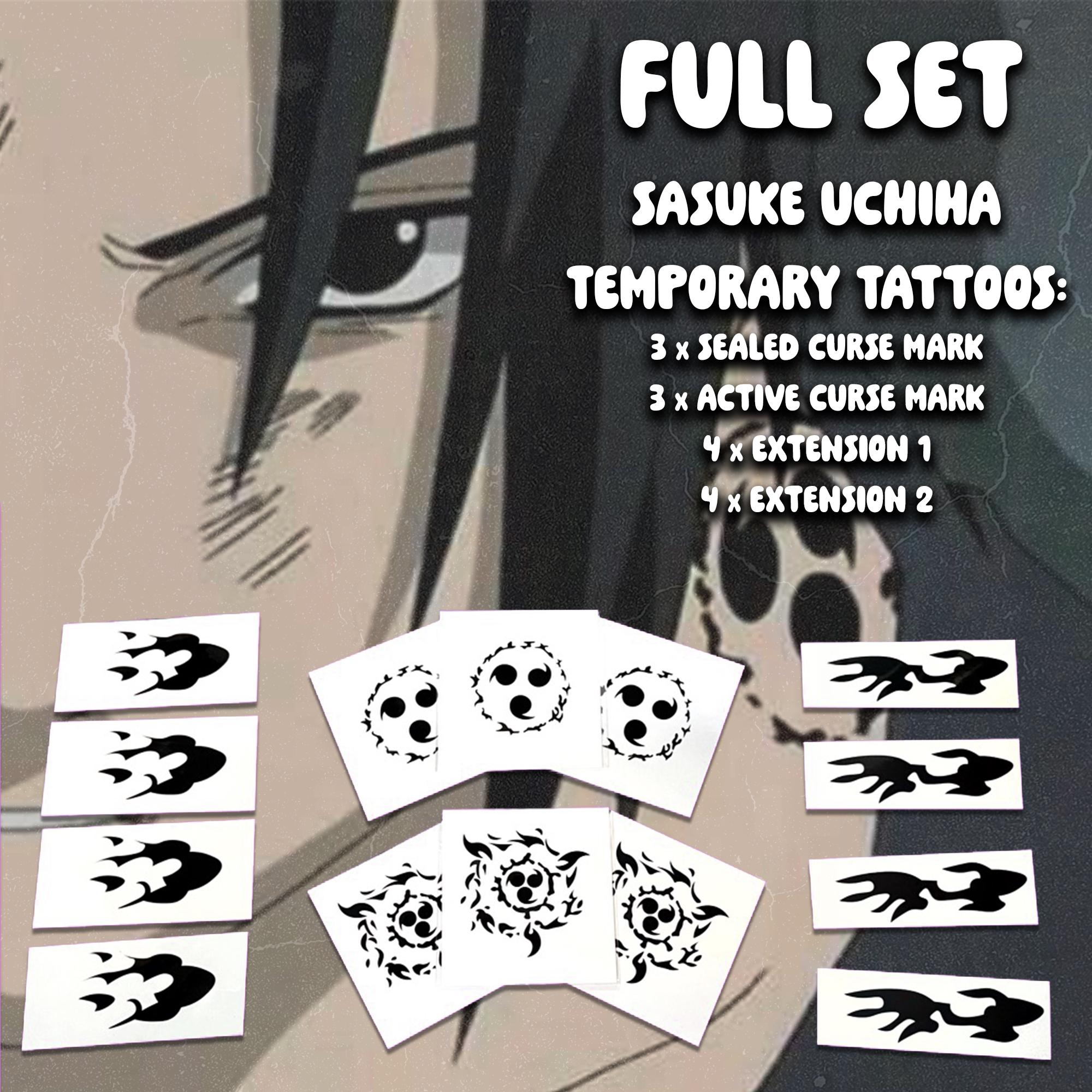 Sasuke Uchiha Curse Tattoos