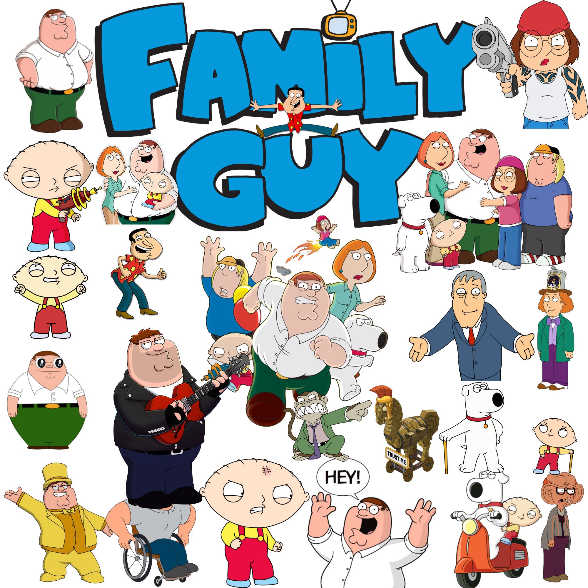 Family Guy Png - Family Guy Clipart - Family Guy Bundle - Family Guy ...