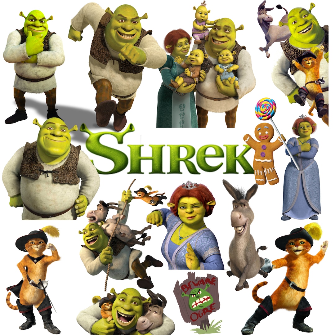 Shrek PNG - Instant Download - Shrek Clipart - Digital File - Shrek ...