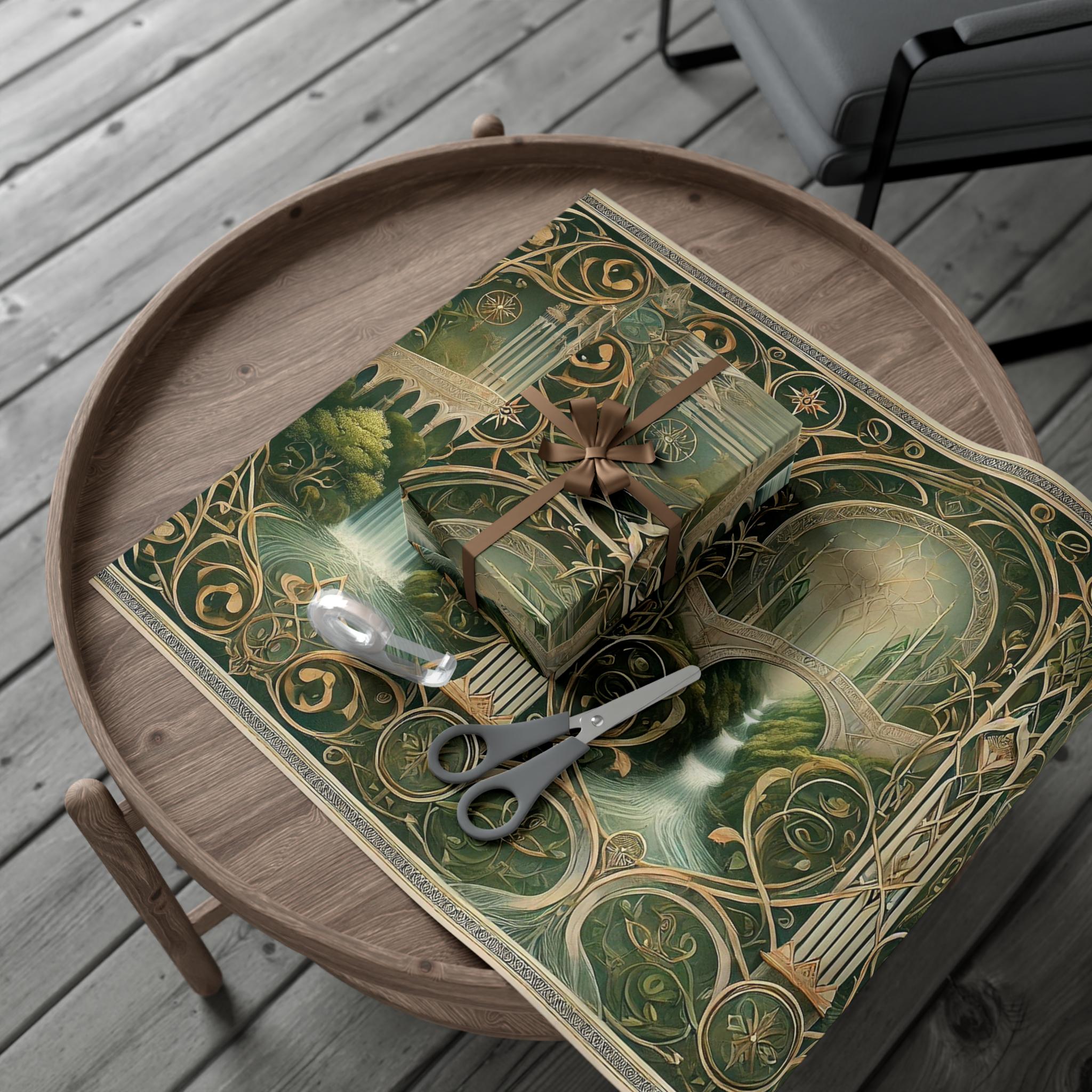 Wrapping Paper, Rivendell Lord of the Rings Middle Earth Elves Legolas ...