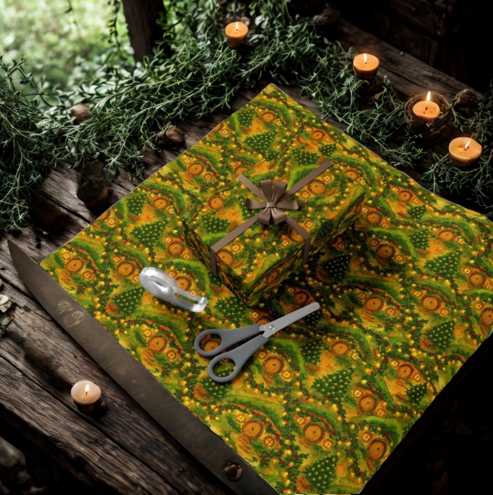 Shire, Lord of the Rings, Christmas Wrapping, Tolkien Middle Earth ...