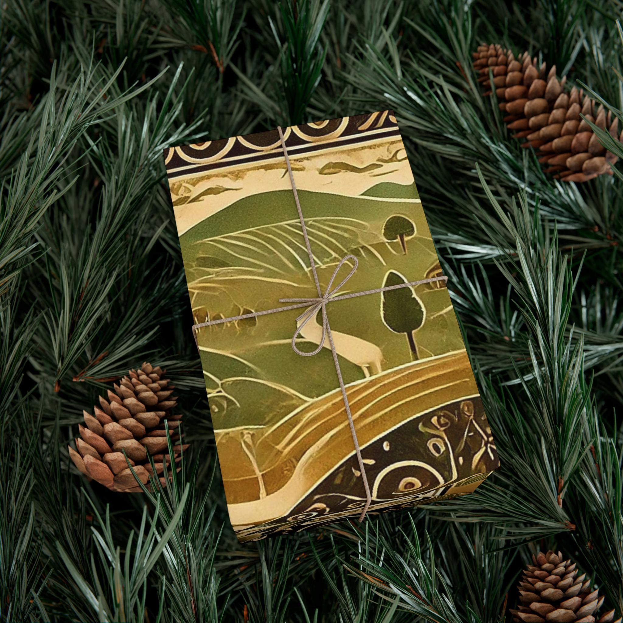 The Shire Middle Earth Fantasy-themed Gift Wrap, Hobbit Hole Inspired ...