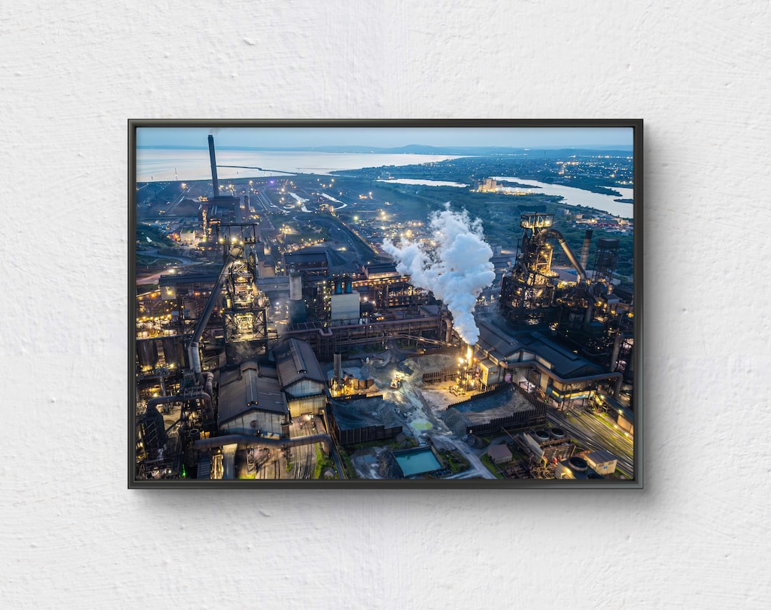 Port Talbot Steelworks at Night Print - Etsy UK