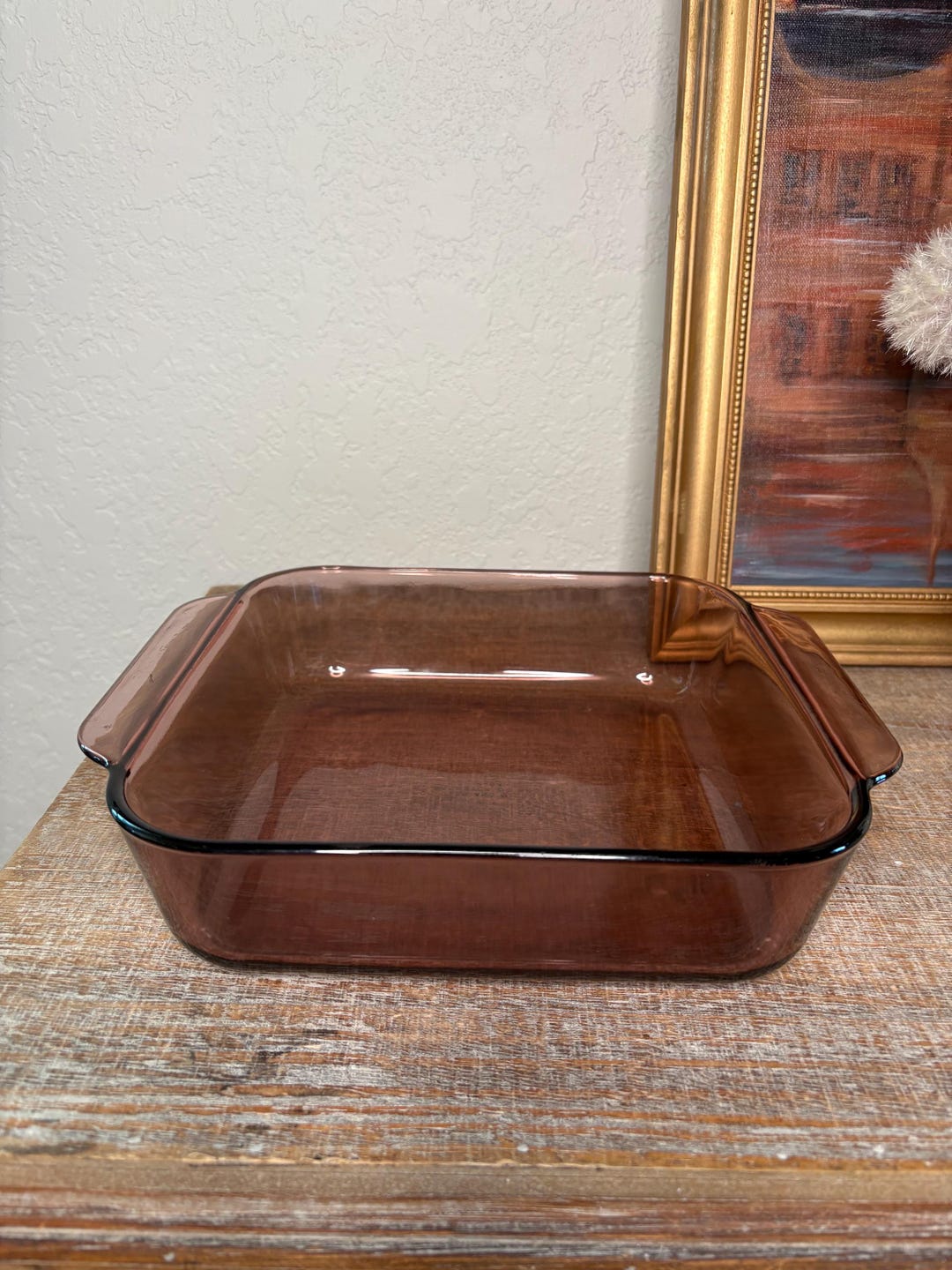 Vintage 1990s Pyrex Corning Cranberry Originals 222-R 8" X 8" Square 2 ...