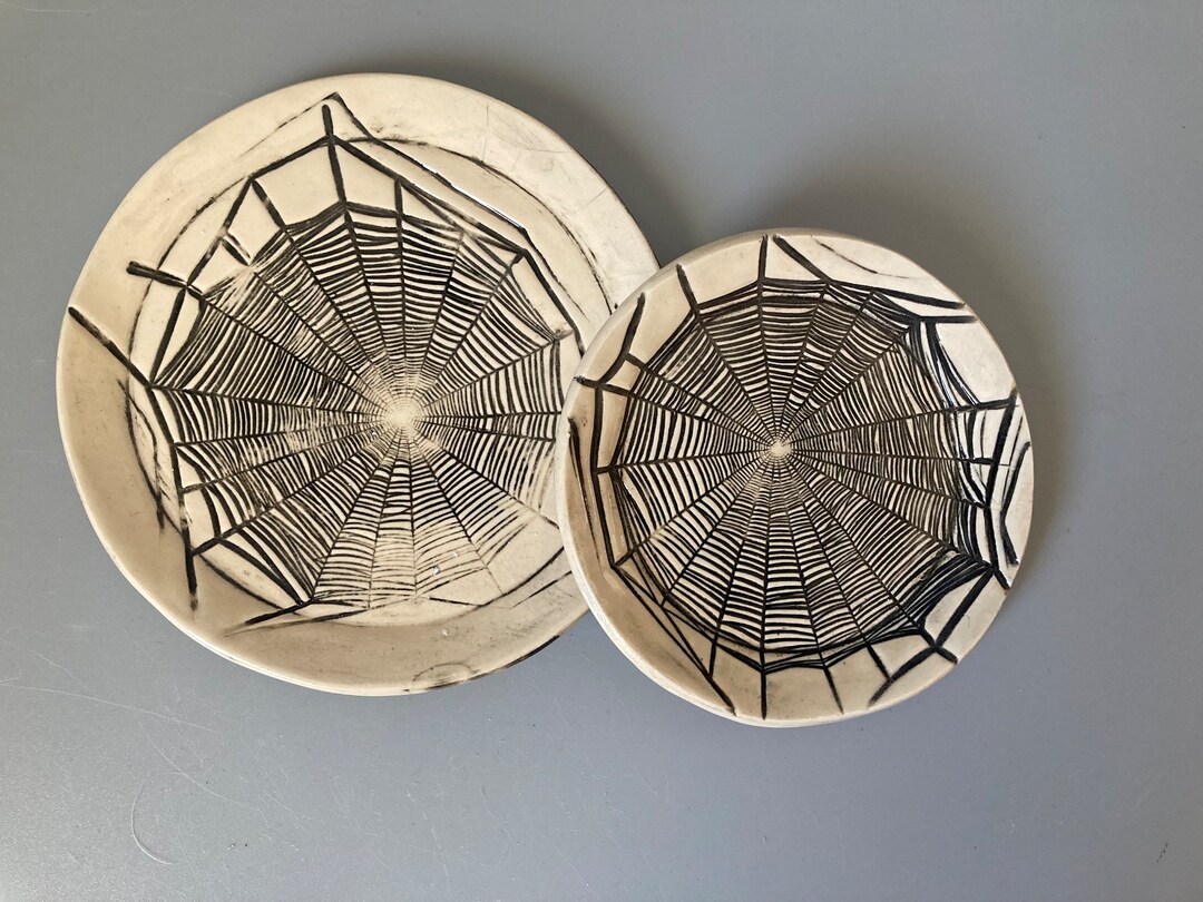 Spider Web Plates - Etsy