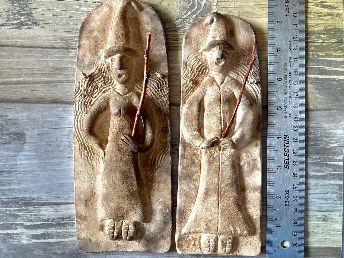 Witch Wall Plaque Tile Witch Art Kitchen Witch Good Luck - Etsy