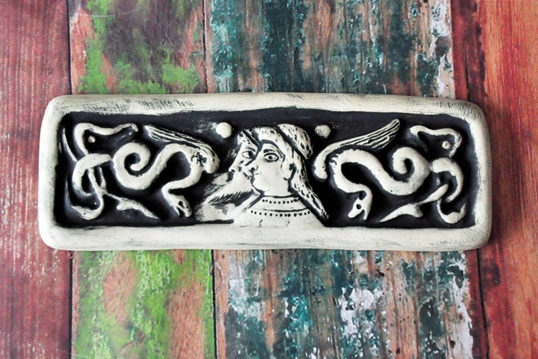 Bas Relief Ceramic Tile Uni & Tagni Etruscan Goddess and - Etsy