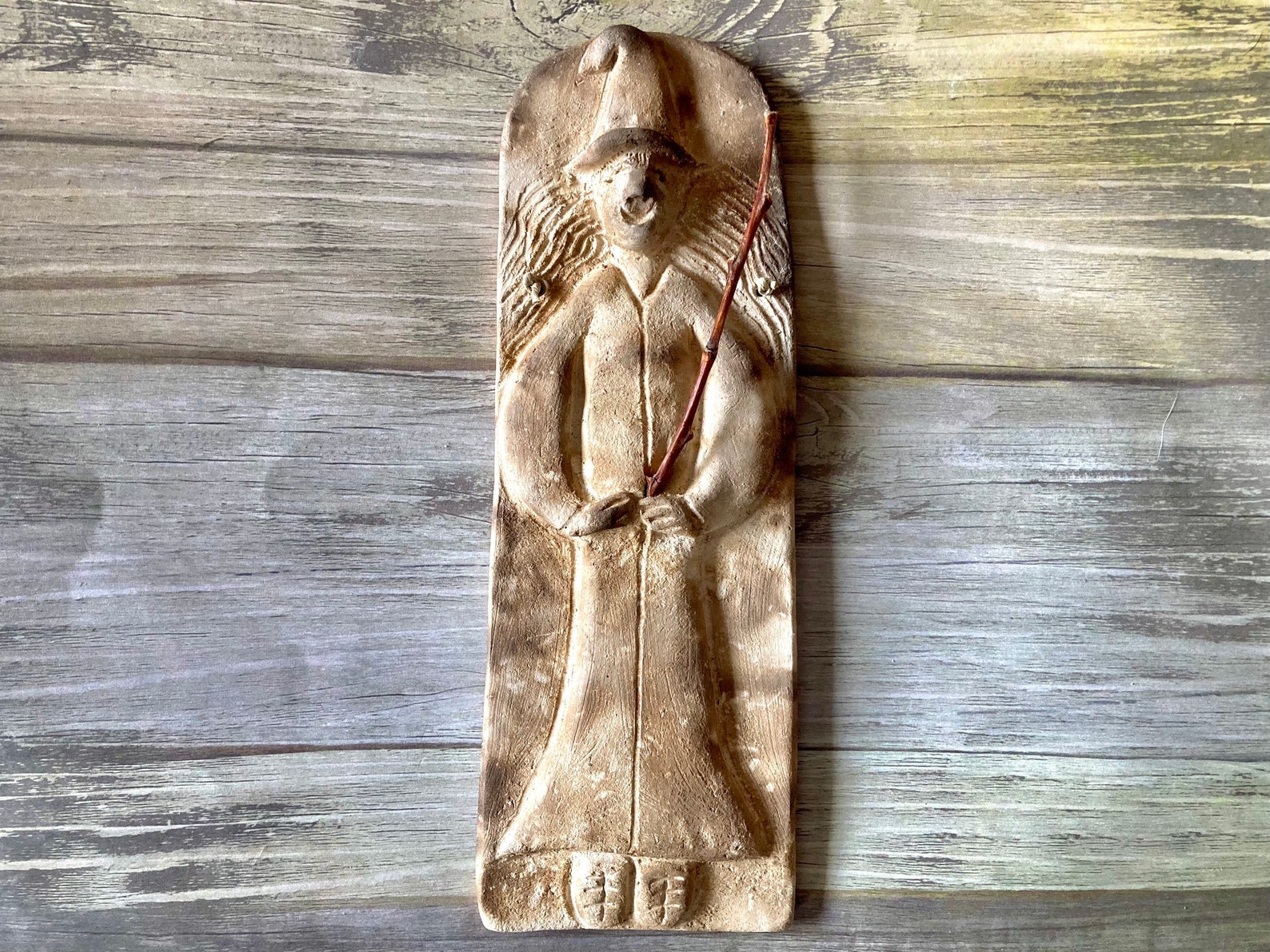 Witch Wall Plaque Tile Witch Art Kitchen Witch Good Luck - Etsy