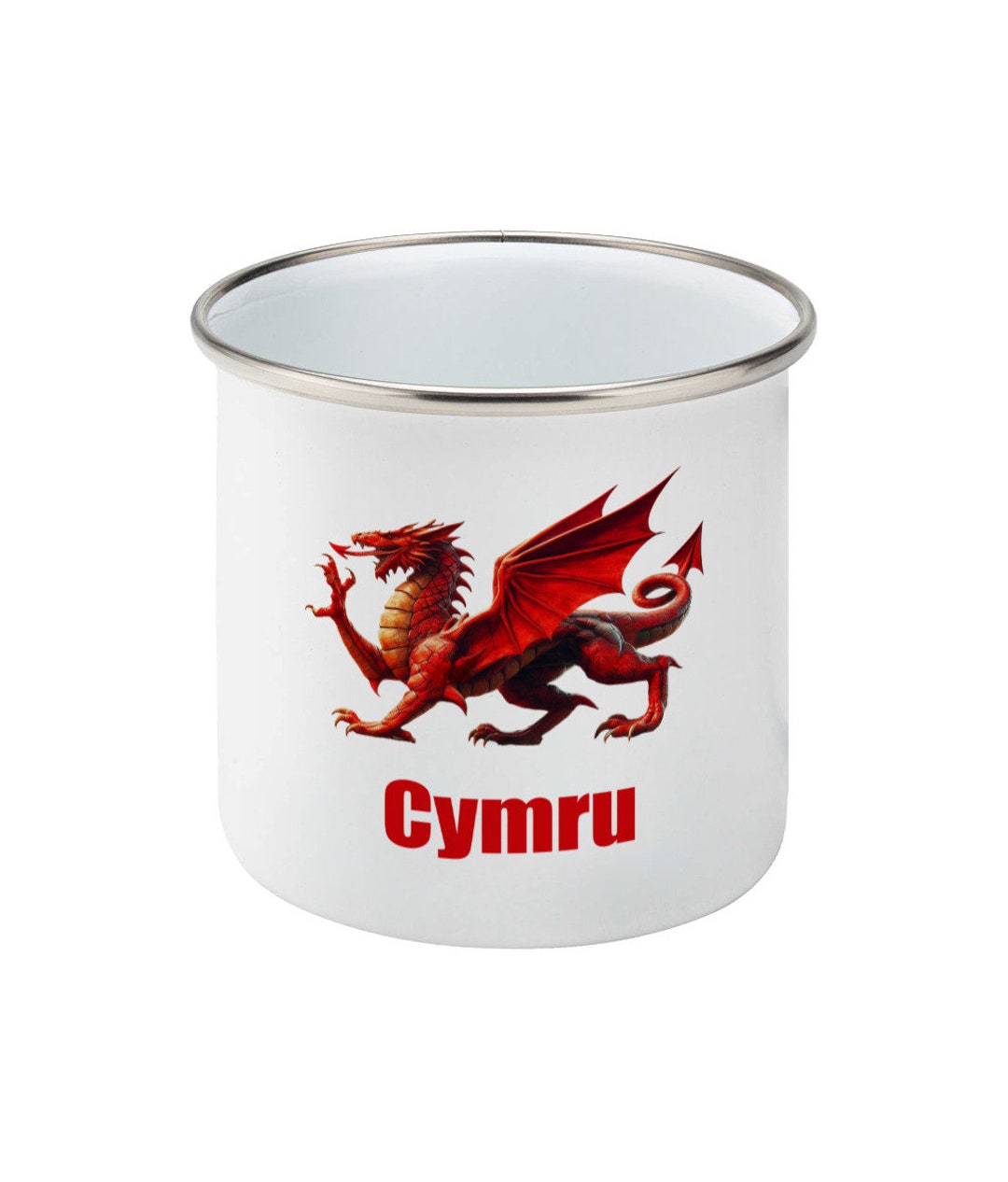 Enamel Mug, Welsh Dragon, Cymru, Red Dragon, Welsh Flag, Welsh Gift ...