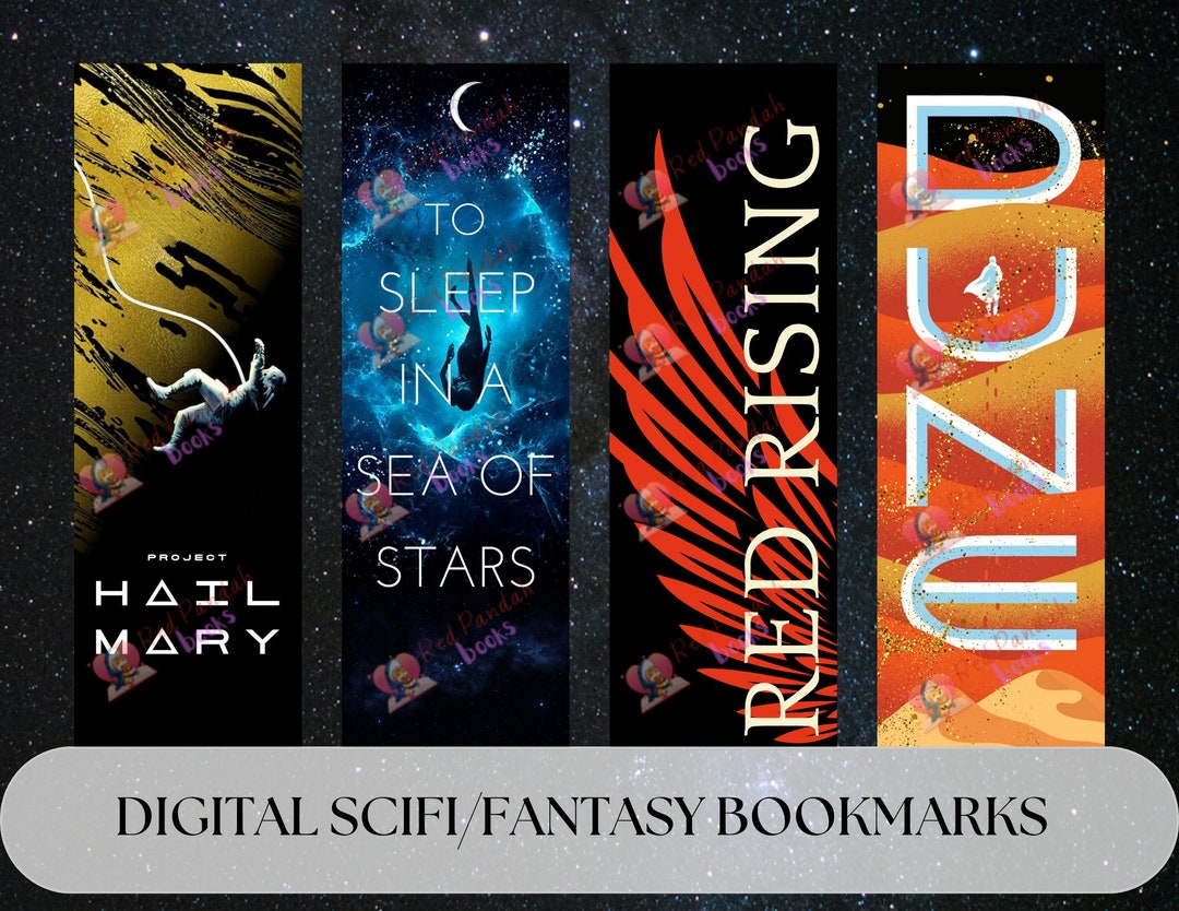 Digital DIY Sci-fi & Fantasy Bookmarks - Etsy