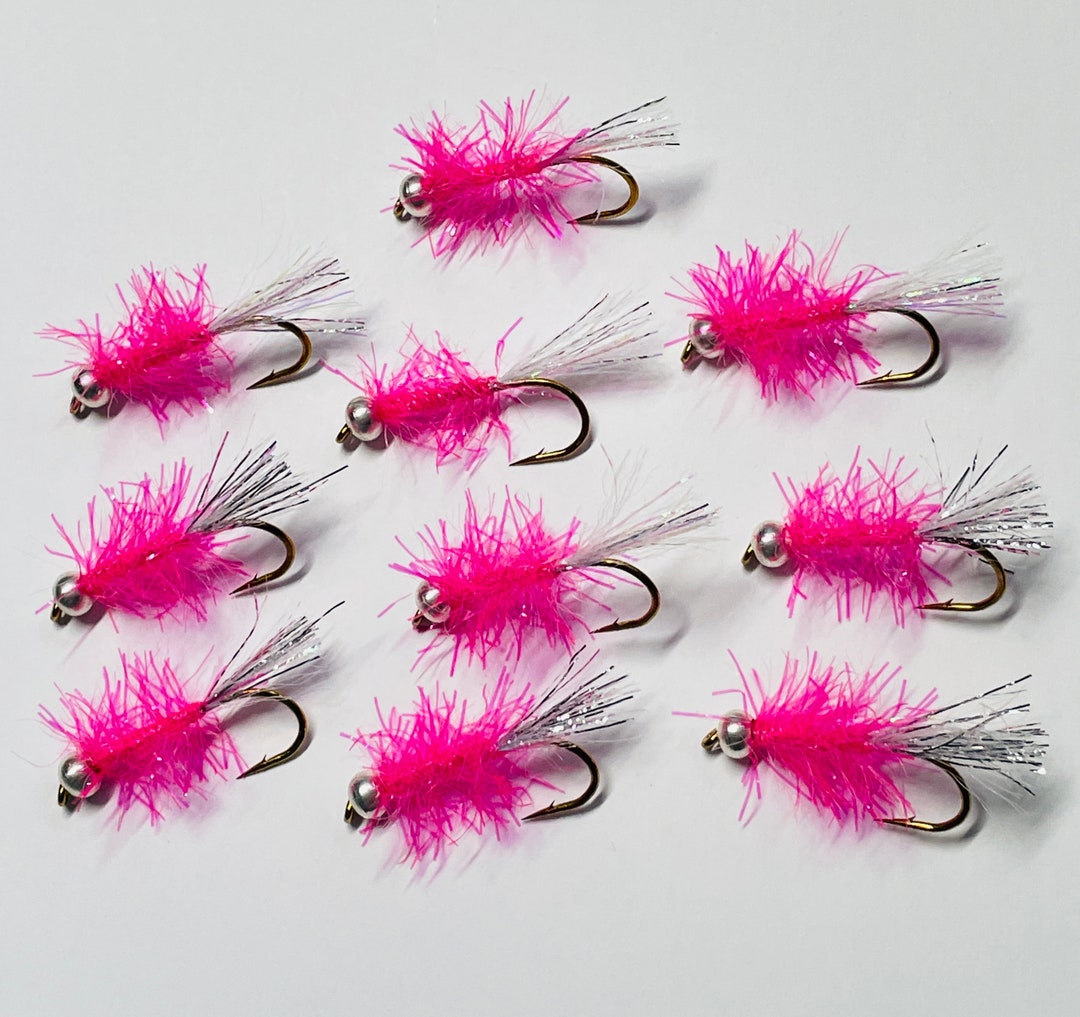 10 Hot Pink Shad Nomnom Fly - Etsy