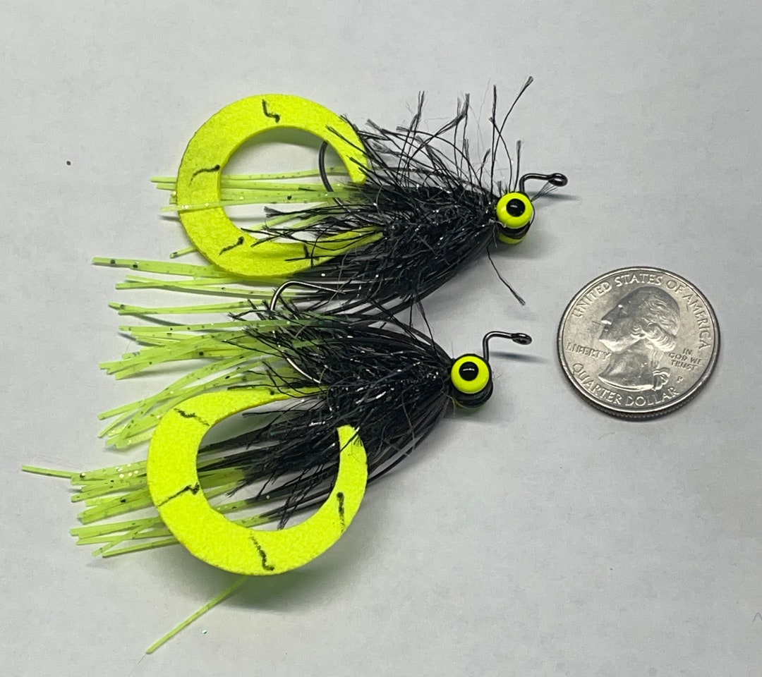 2 Twister Tail Bass and Snakehead Flies - Etsy