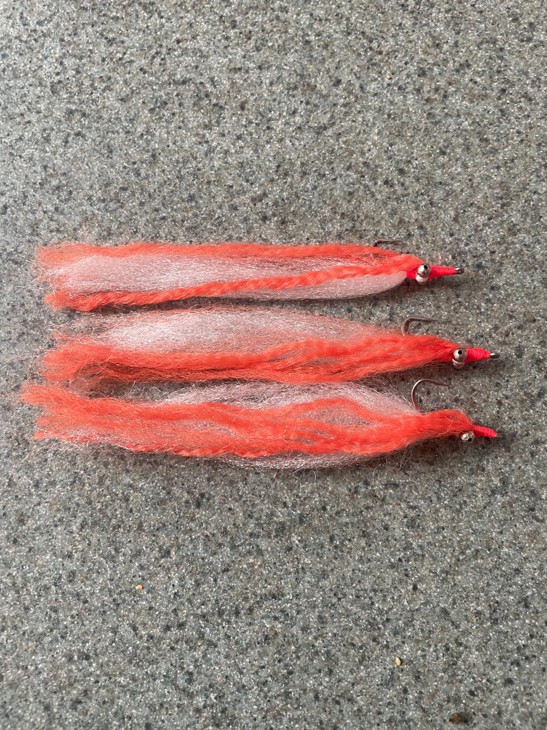 3 Lightweight Gar/peacock Bass Flies Size 2 - ORANGE - Etsy