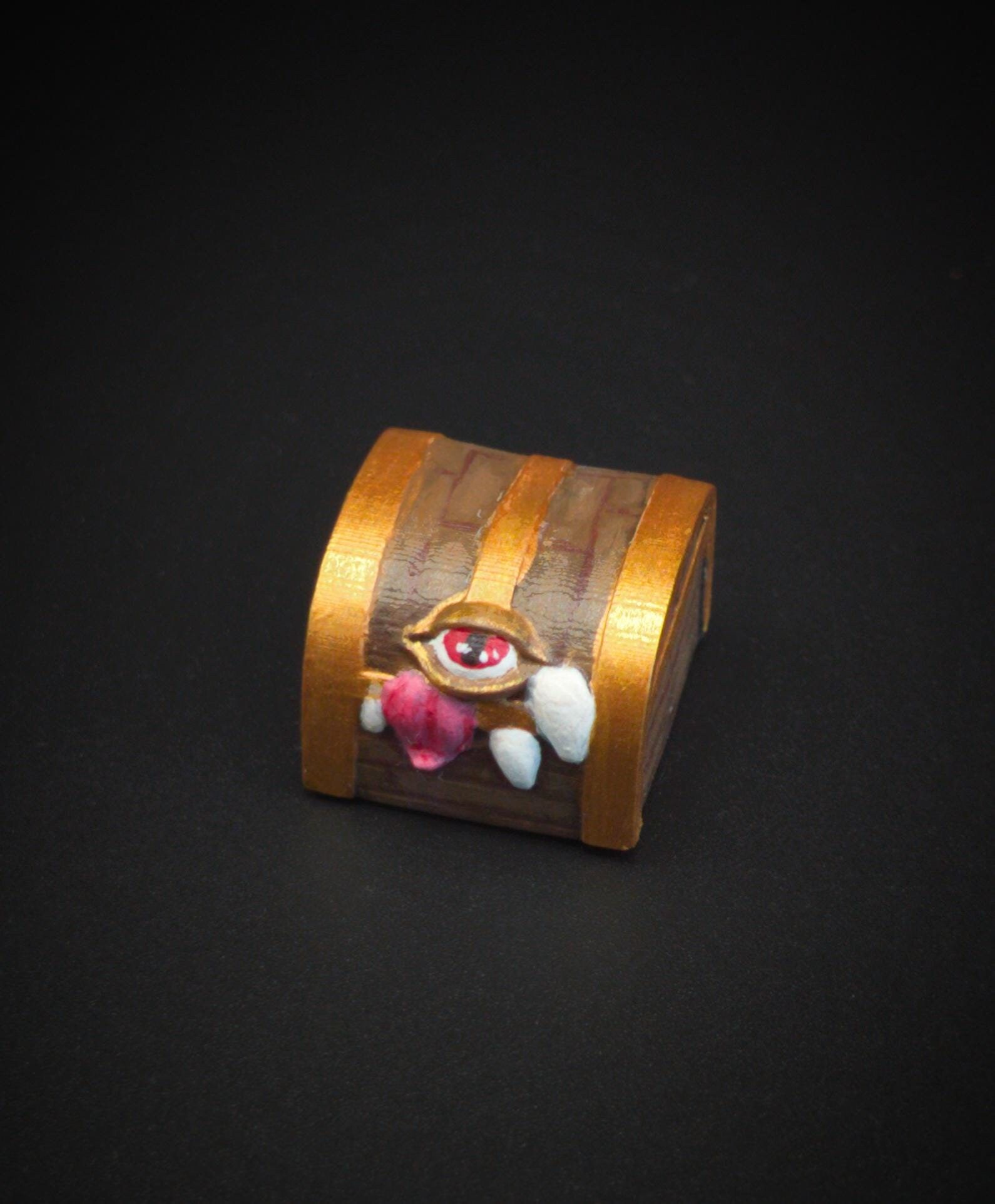 Dungeons & Dragons Dnd Mimic Chest Hand Painted Artisan Keycap - Etsy