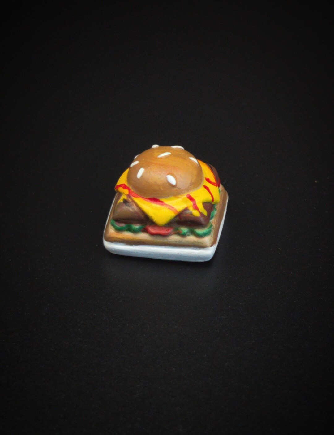 Burger Hand Painted Artisan Keycap - Etsy