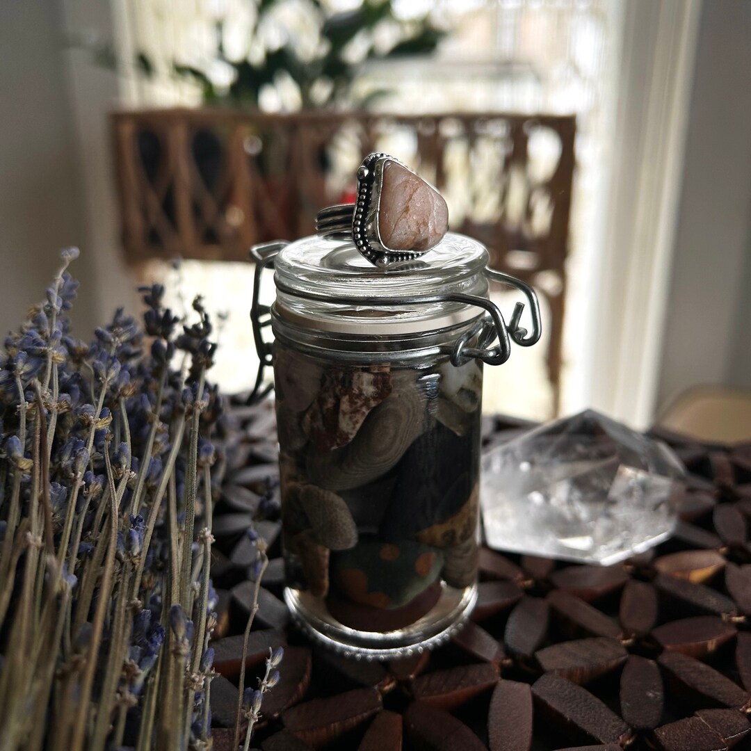 Lake Michigan Rock Quartz Sz 7 Ring - Etsy