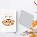Thankful for You Card, Printable Card, Cute Thanksgiving Card, Autumn ...