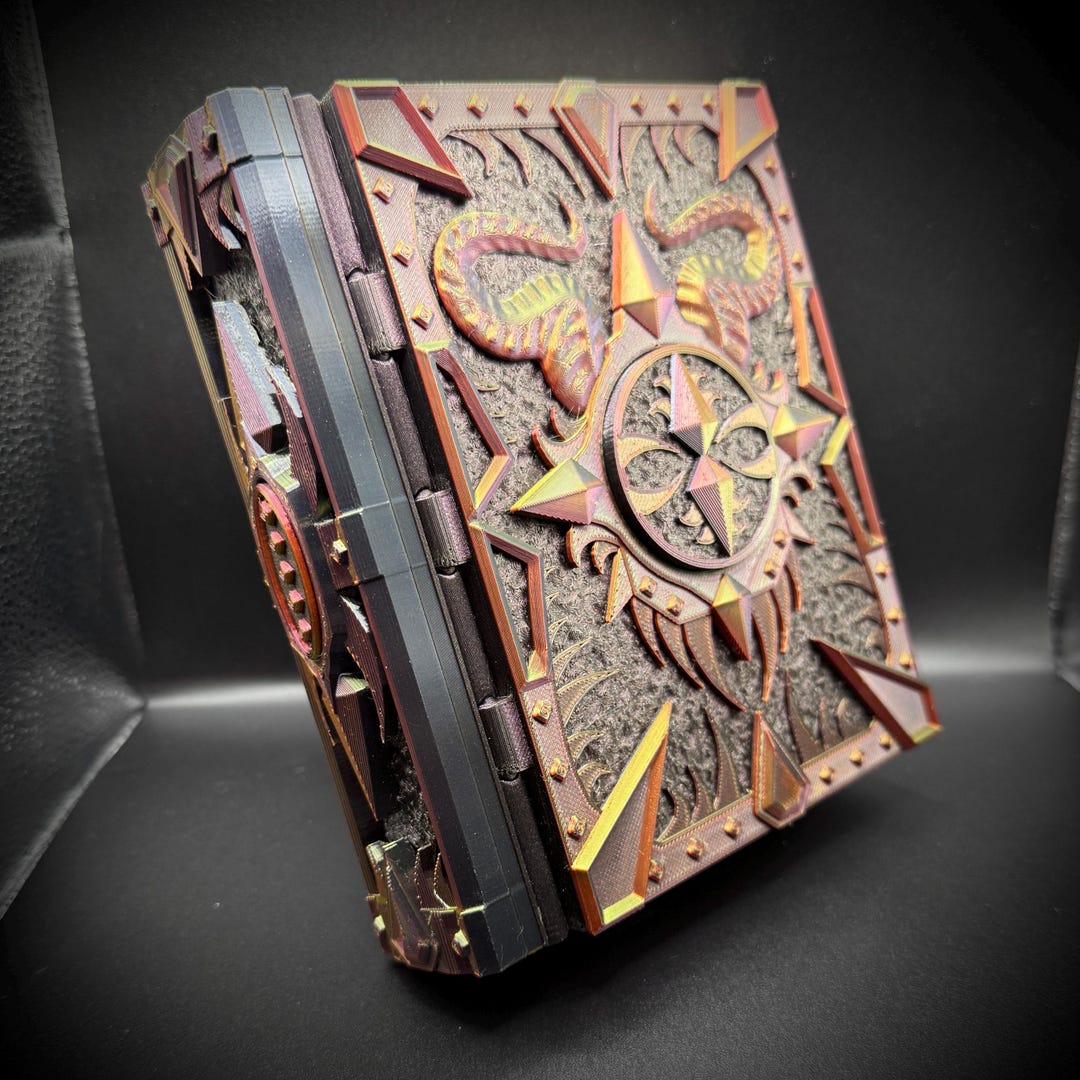 Poisoned Patron Tome - D&D Card Mini and Dice Holder Box - Demon Magic ...