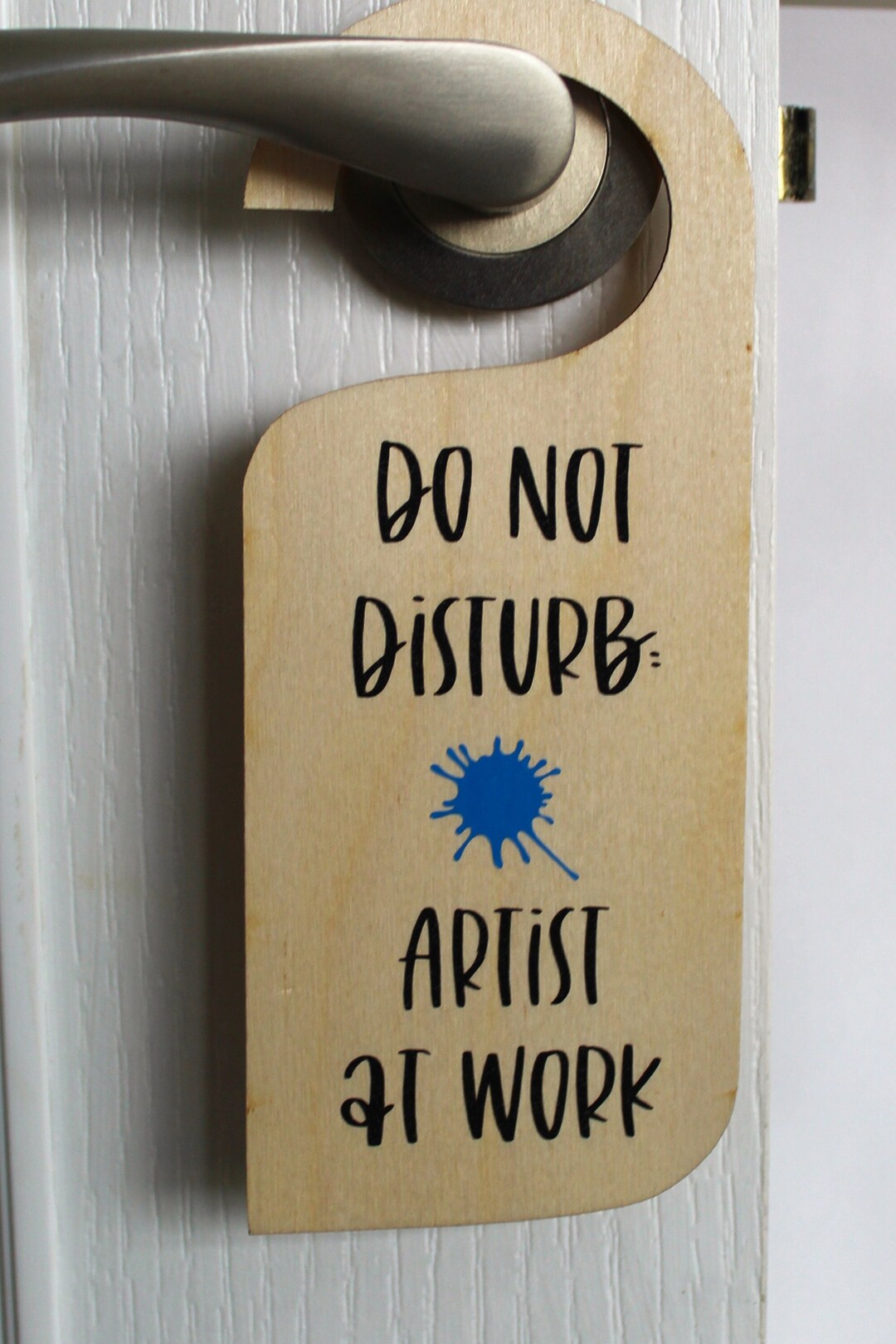 Door Hanger, 'do Not Disturb: Artist at Work' - Etsy
