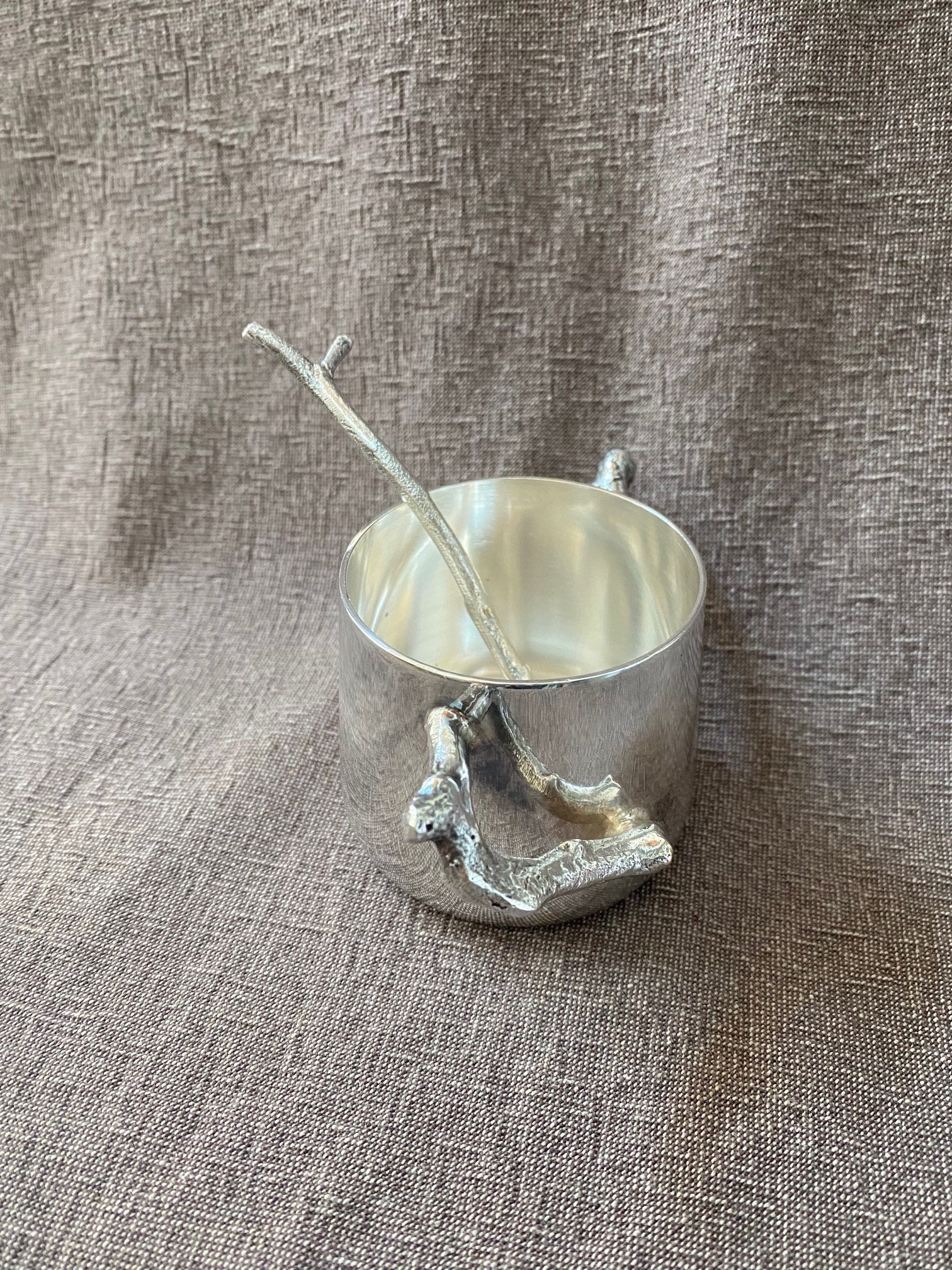 Michael Aram Sugar Bowl Spoon Bark Branch Collection No Top - Etsy