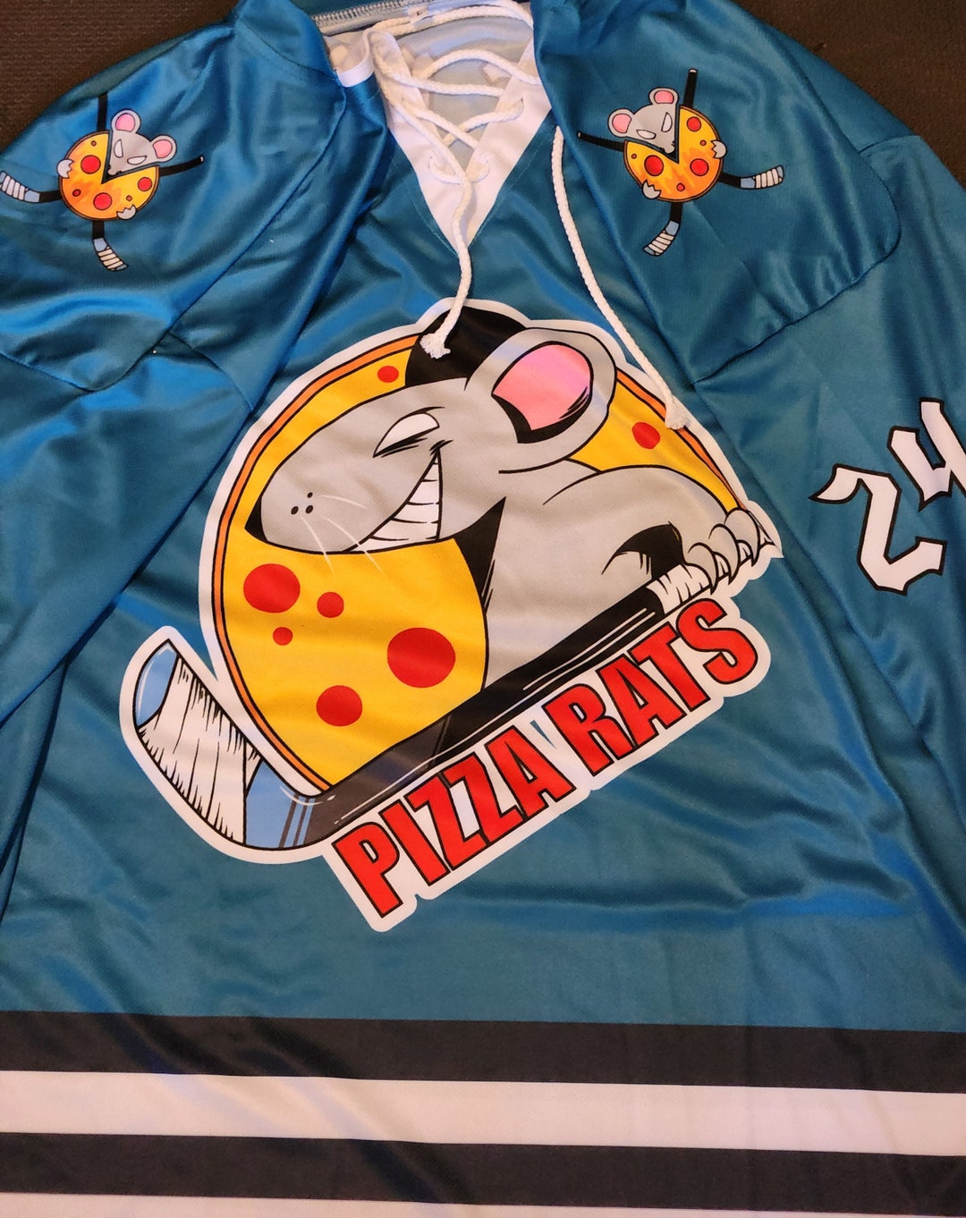 Pizza Rats '24 Hockey Jersey, PWHL NY, Pizza Rats Merch! - Etsy