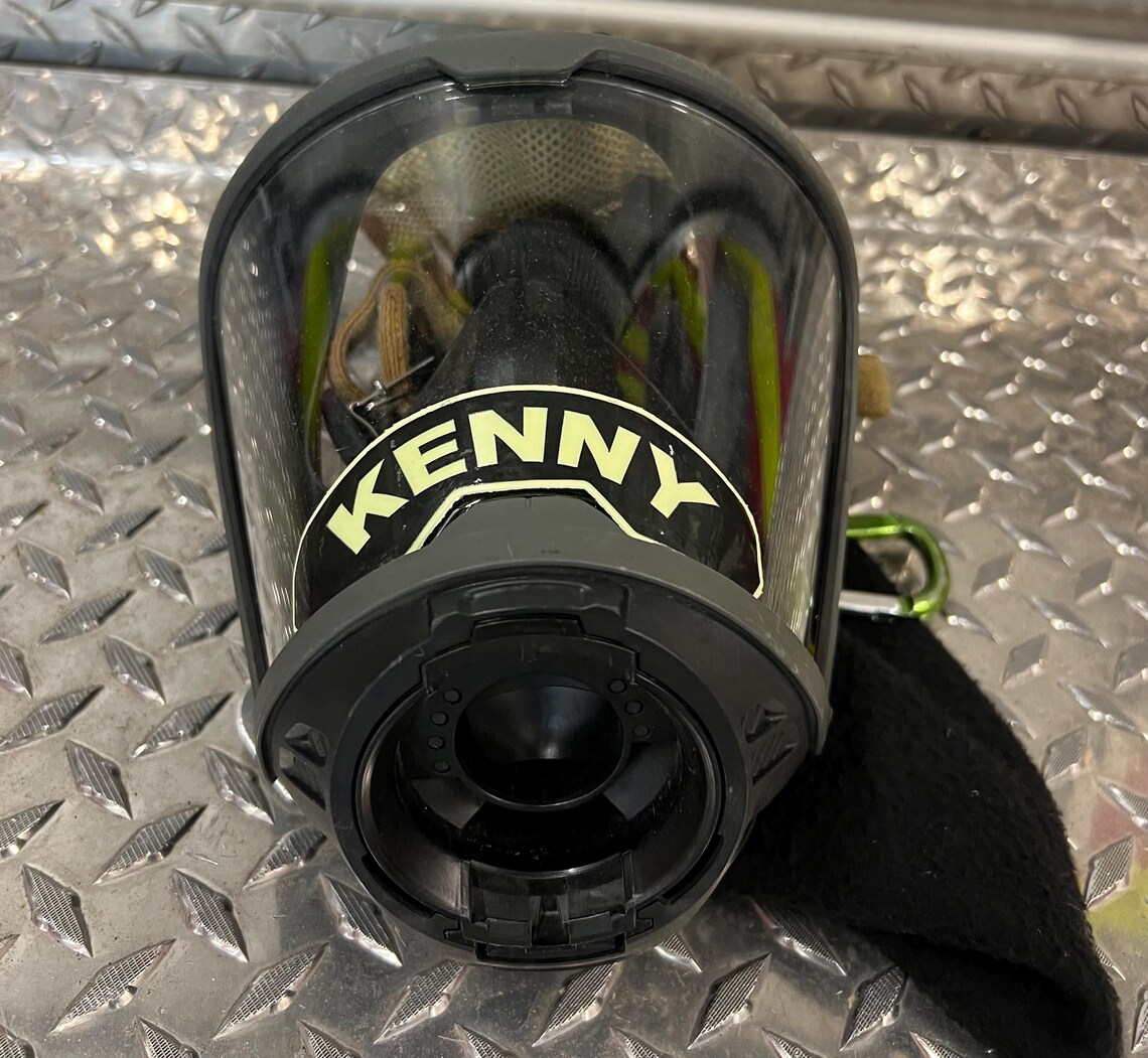 Firefighter MSA SCBA Facepiece Identification Nameplates, MSA Mask Name ...