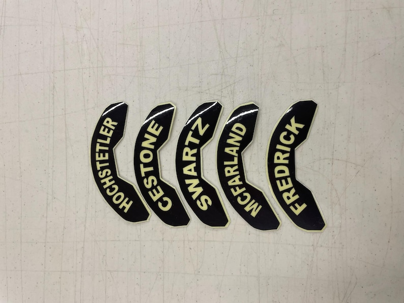 Firefighter MSA SCBA Facepiece Identification Nameplates, MSA Mask Name ...