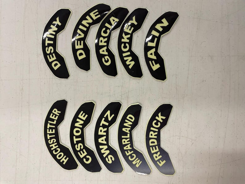 Firefighter MSA SCBA Facepiece Identification Nameplates, MSA Mask Name ...