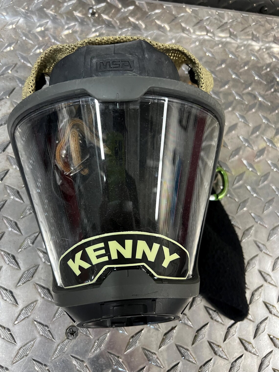 Firefighter MSA SCBA Facepiece Identification Nameplates, MSA Mask Name ...