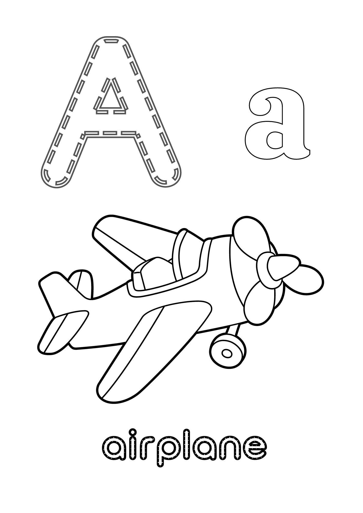 Alphabets Colouring Book Digital Download for Children - Etsy