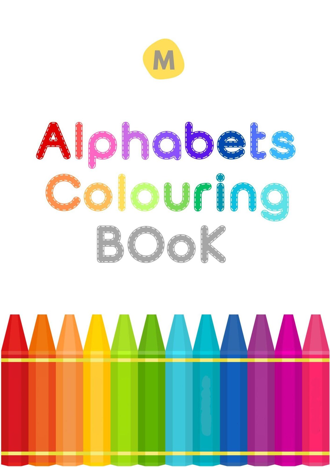 Alphabets Colouring Book Digital Download for Children - Etsy