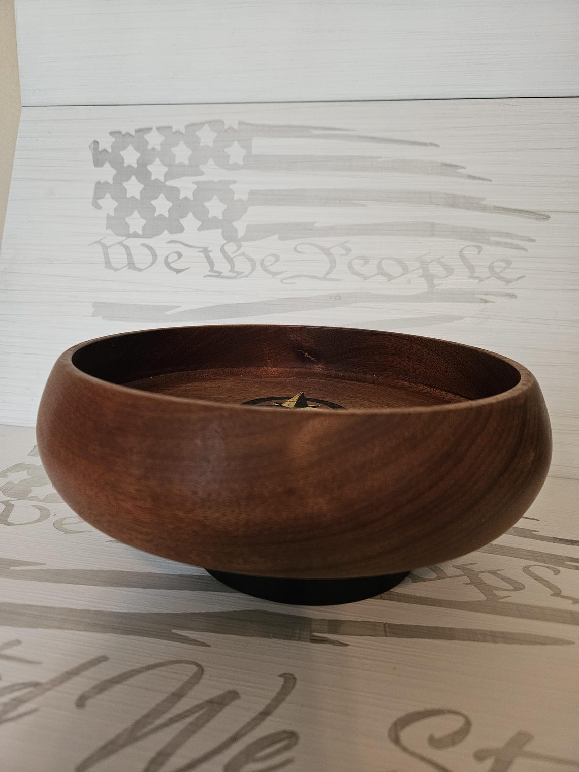 Walnut Bowl Compass Rose - Etsy