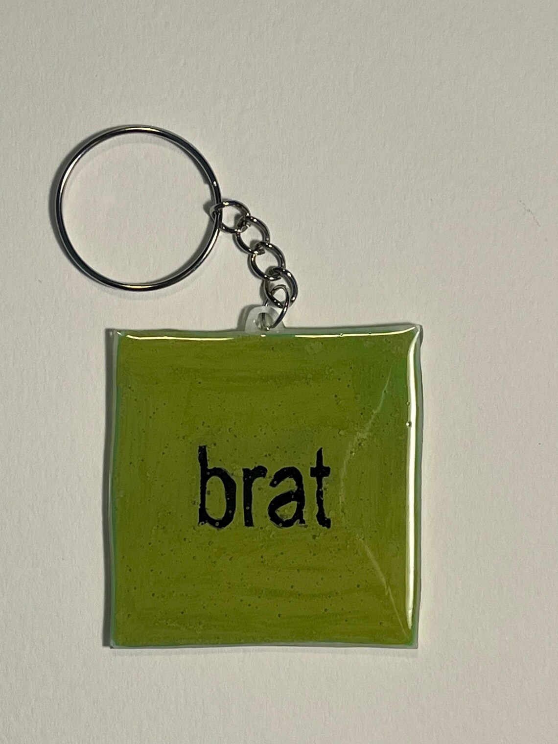 Brat Summer Charli Xcx Hand Drawn Keychain. - Etsy