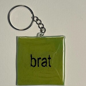 Brat Summer Charli Xcx Hand Drawn Keychain. - Etsy