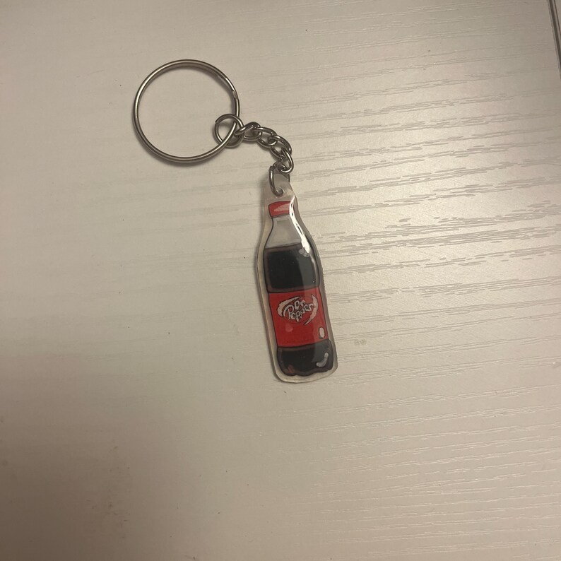 Hand Drawn Dr. Pepper Keychain - Etsy