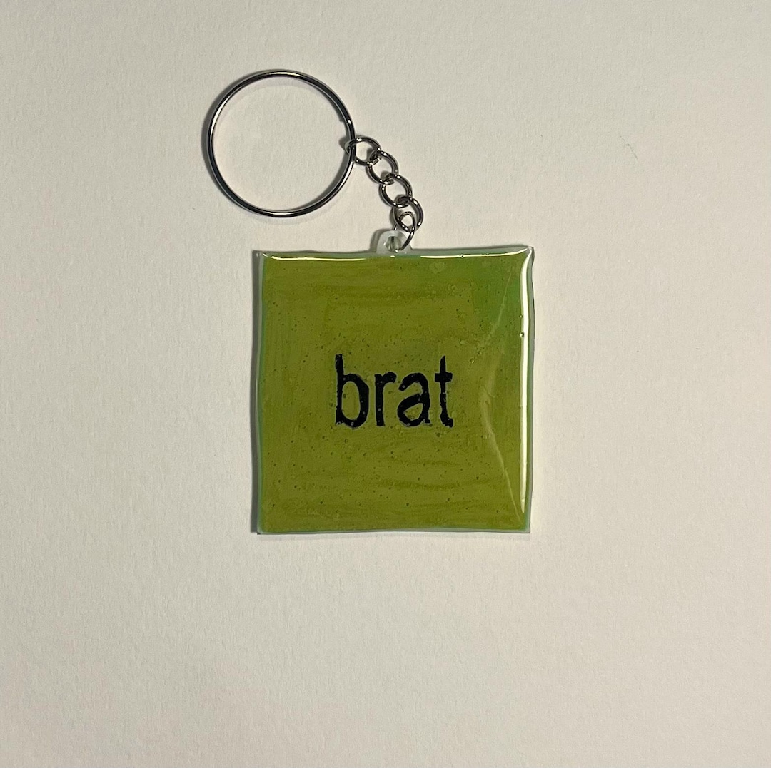 Brat Summer Charli Xcx Hand Drawn Keychain. - Etsy
