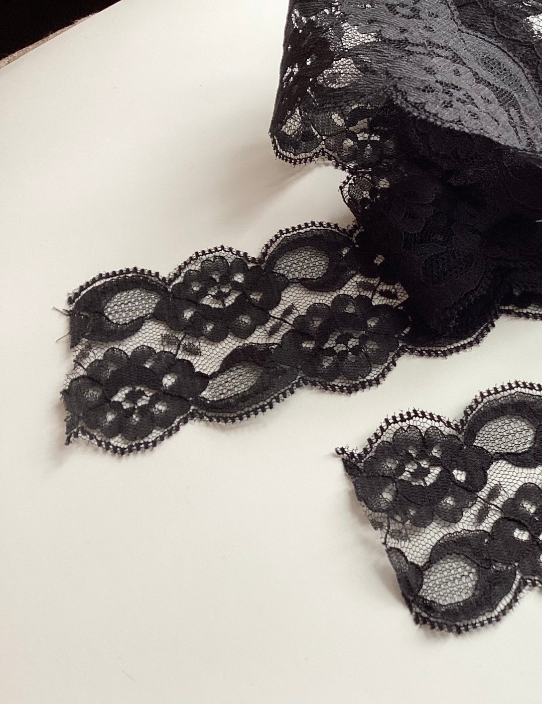 Ribbon, Black Lace Ribbon, Vintage Ribbon, Flowers Lace, Ribbon for ...