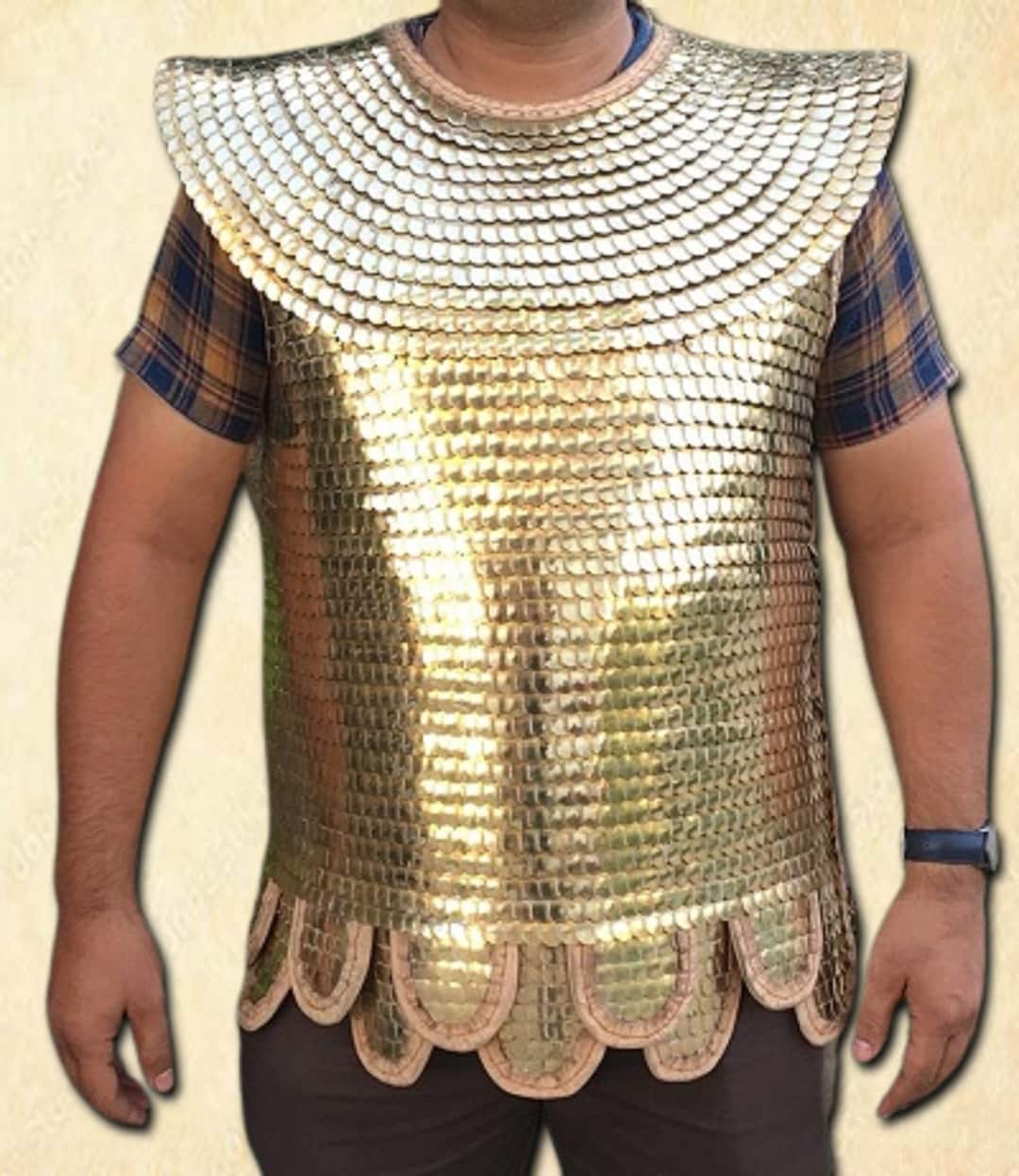 Roman Brass Scale, Lorica Squamata, 15x25 MM Roman Scale Armor Double ...