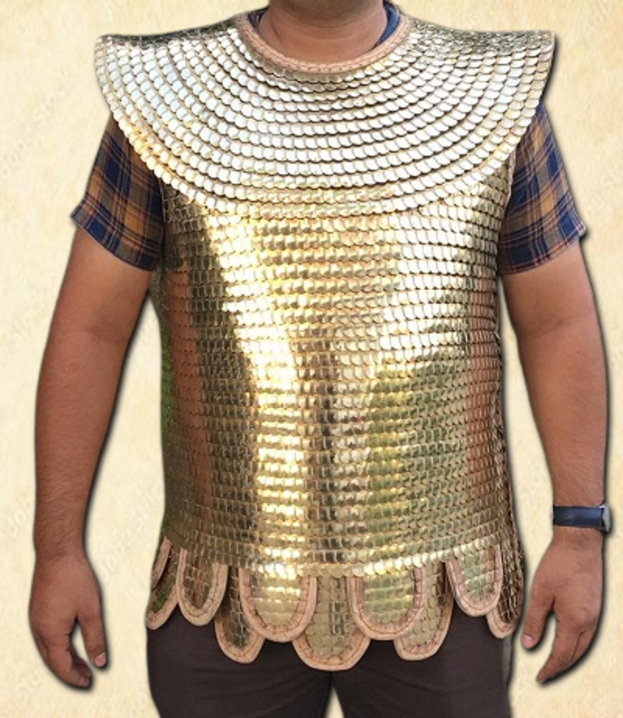 Roman Brass Scale, Lorica Squamata, 15x25 MM Roman Scale Armor Double ...