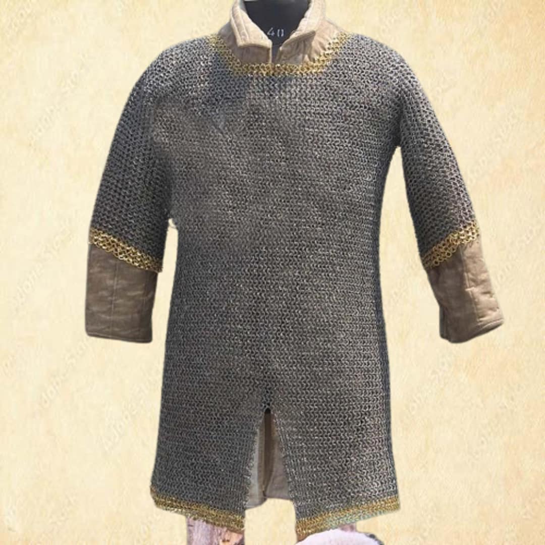 Chainmail Shirt Haubergeon Chainmail Armor Medieval Chainmail Shirt 8 ...