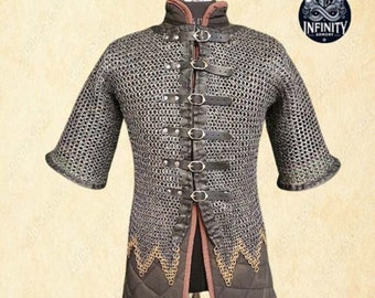 Titanium Chainmail Hauberk 6mm Flat Ring Every Ring Dome Riveted ...