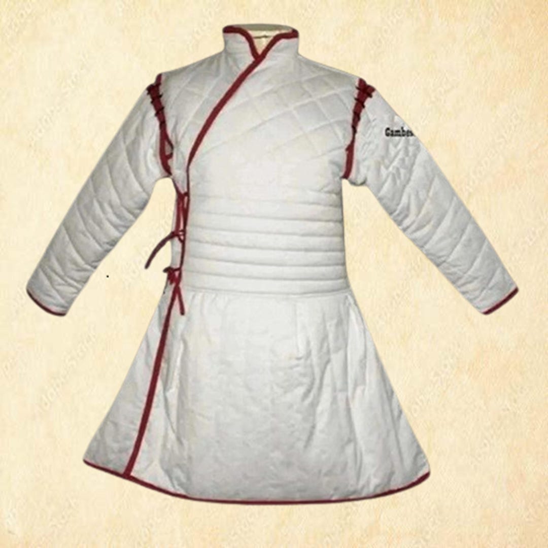 Superior Bear Armor Set Gambeson Medieval White Gambeson SCA Larp ...