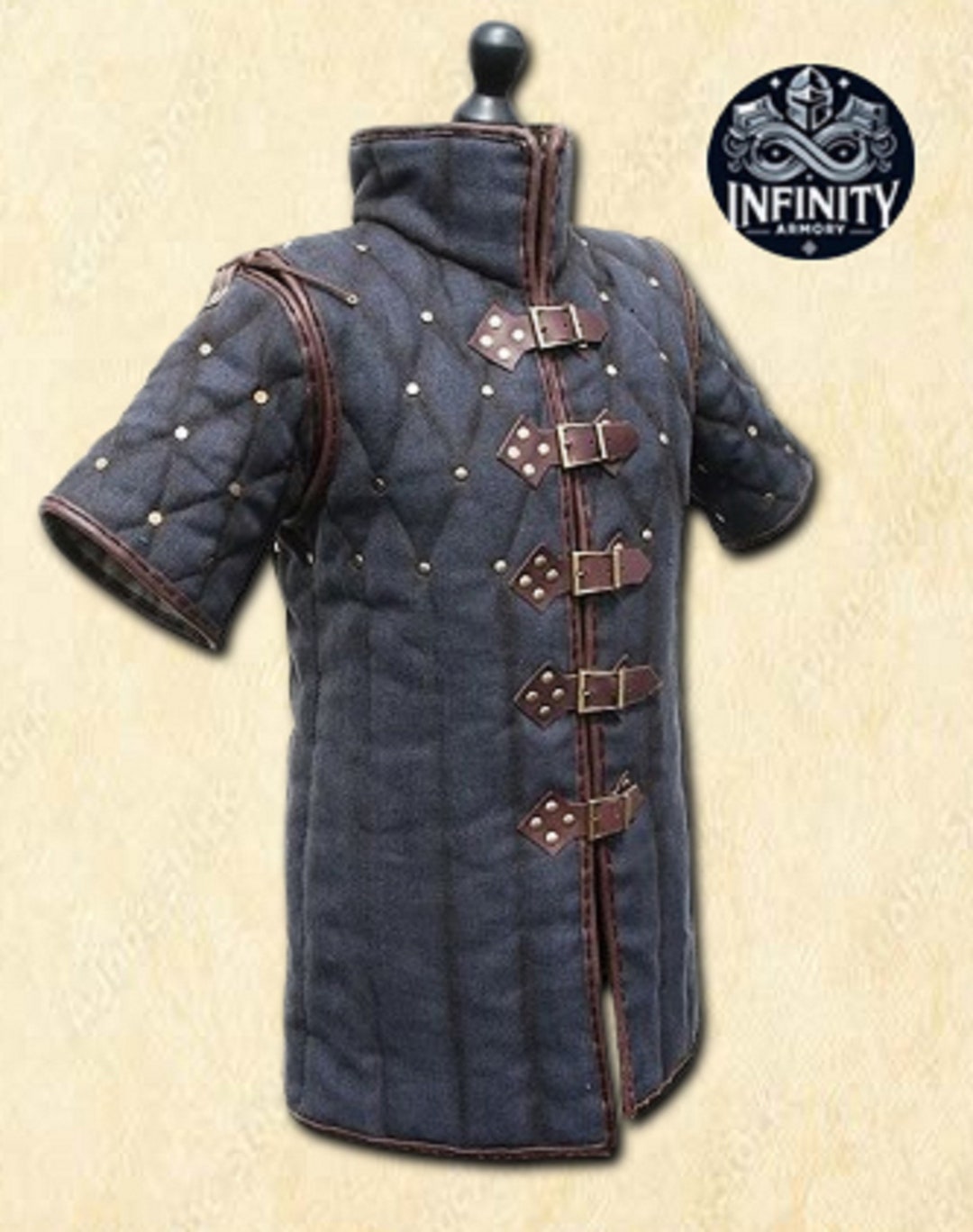 Handmade Medieval Gambeson Authentic Padded Armor for Historical ...