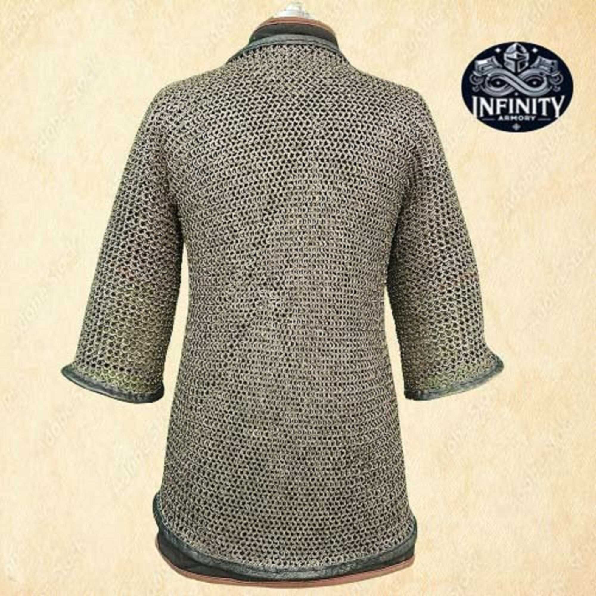 Titanium Chainmail Shirt , Short Sleeve Hauberk , 9 Mm Titanium ...