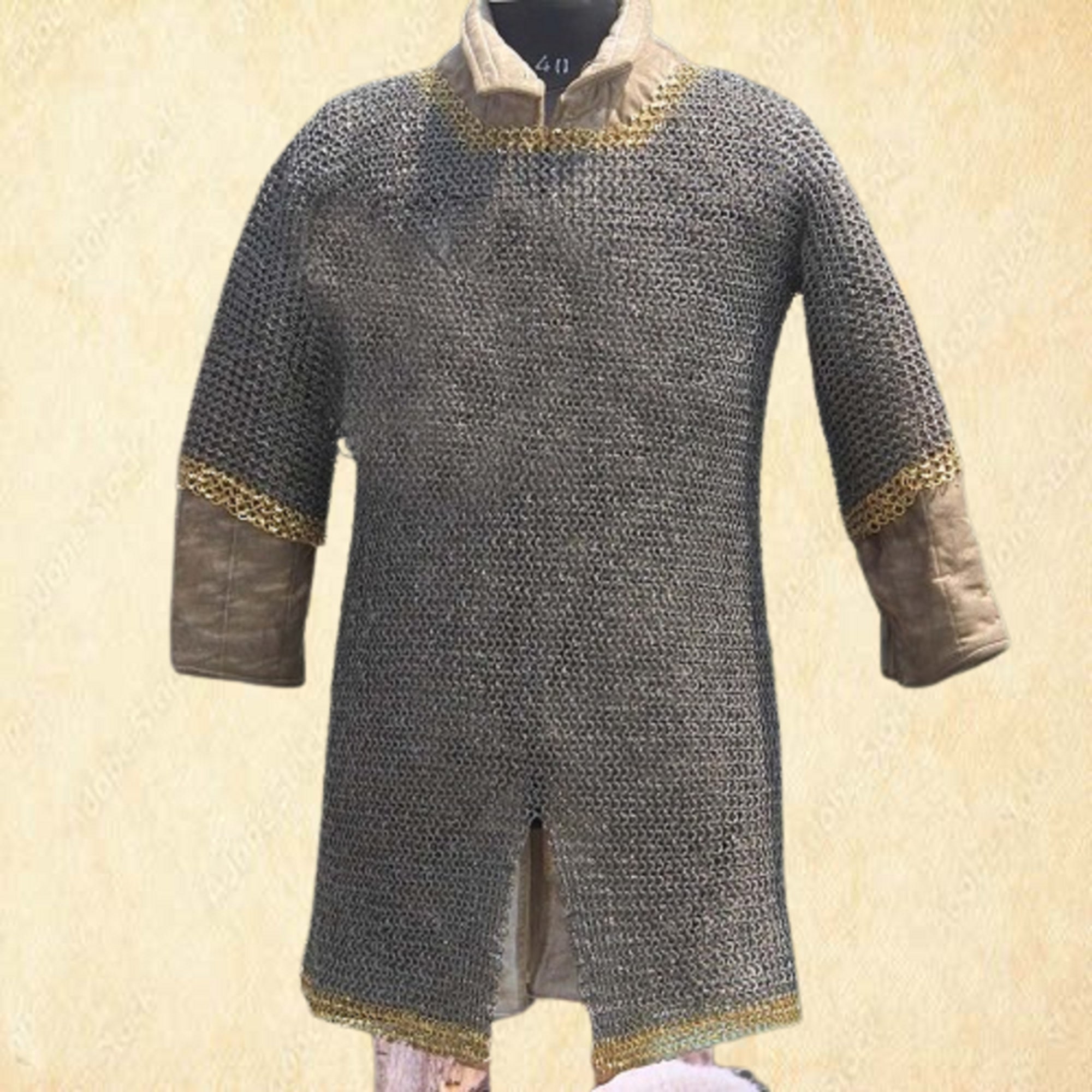 Chainmail Shirt Haubergeon Chainmail Armor Medieval Chainmail Shirt 8 ...