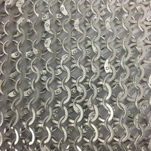 Aluminum Chainmail Shirt , 9 MM Round Riveted Flat Warsar Half Sleeves ...