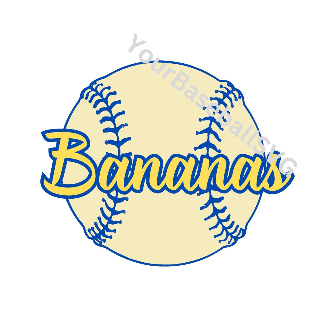 DIGITAL PNG SVG Savannah Bananas Dtf Graphic Tee Transfer Design ...