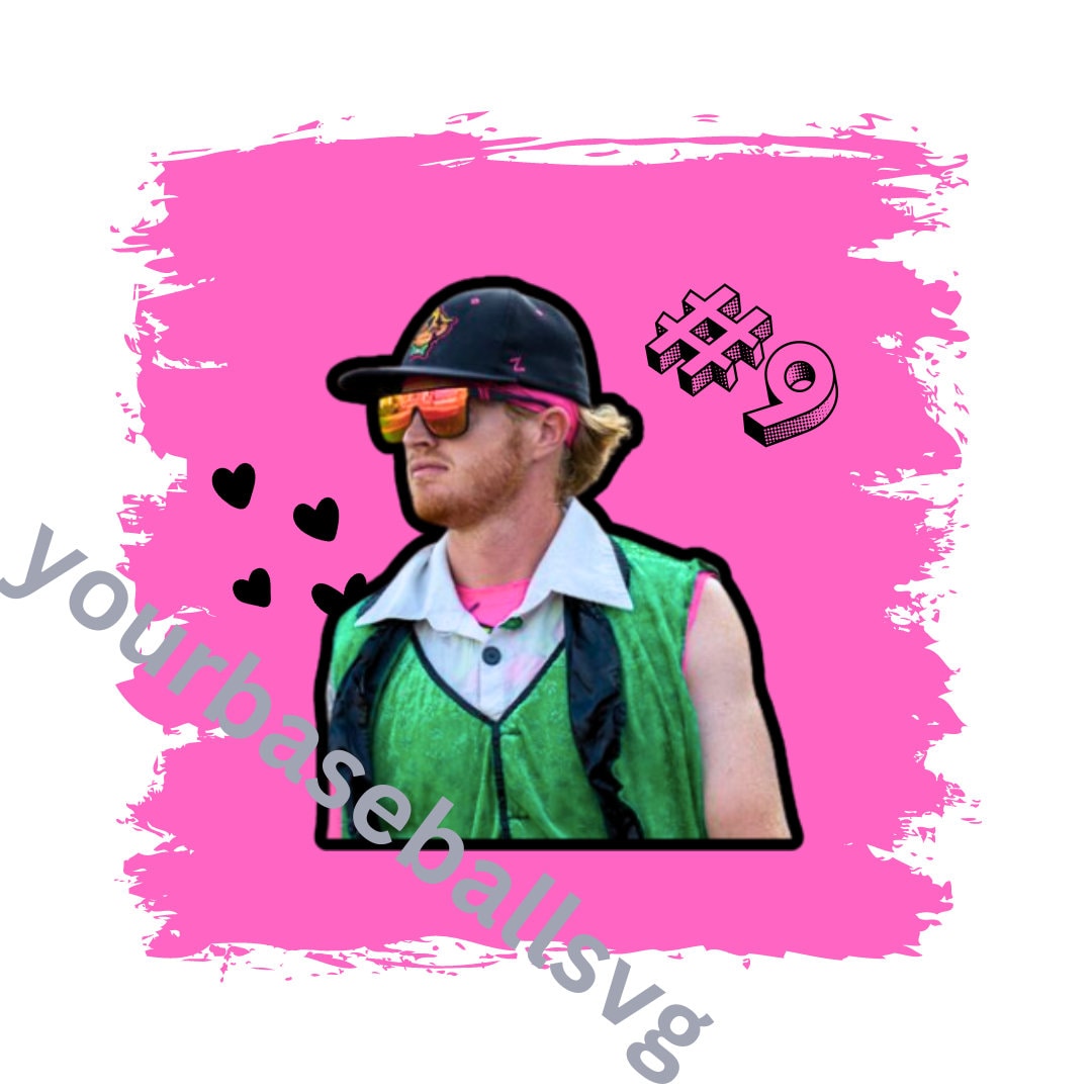 Digital PNG SVG Party Animals DTF Dustin Baber #9 Bananaball Savannah ...