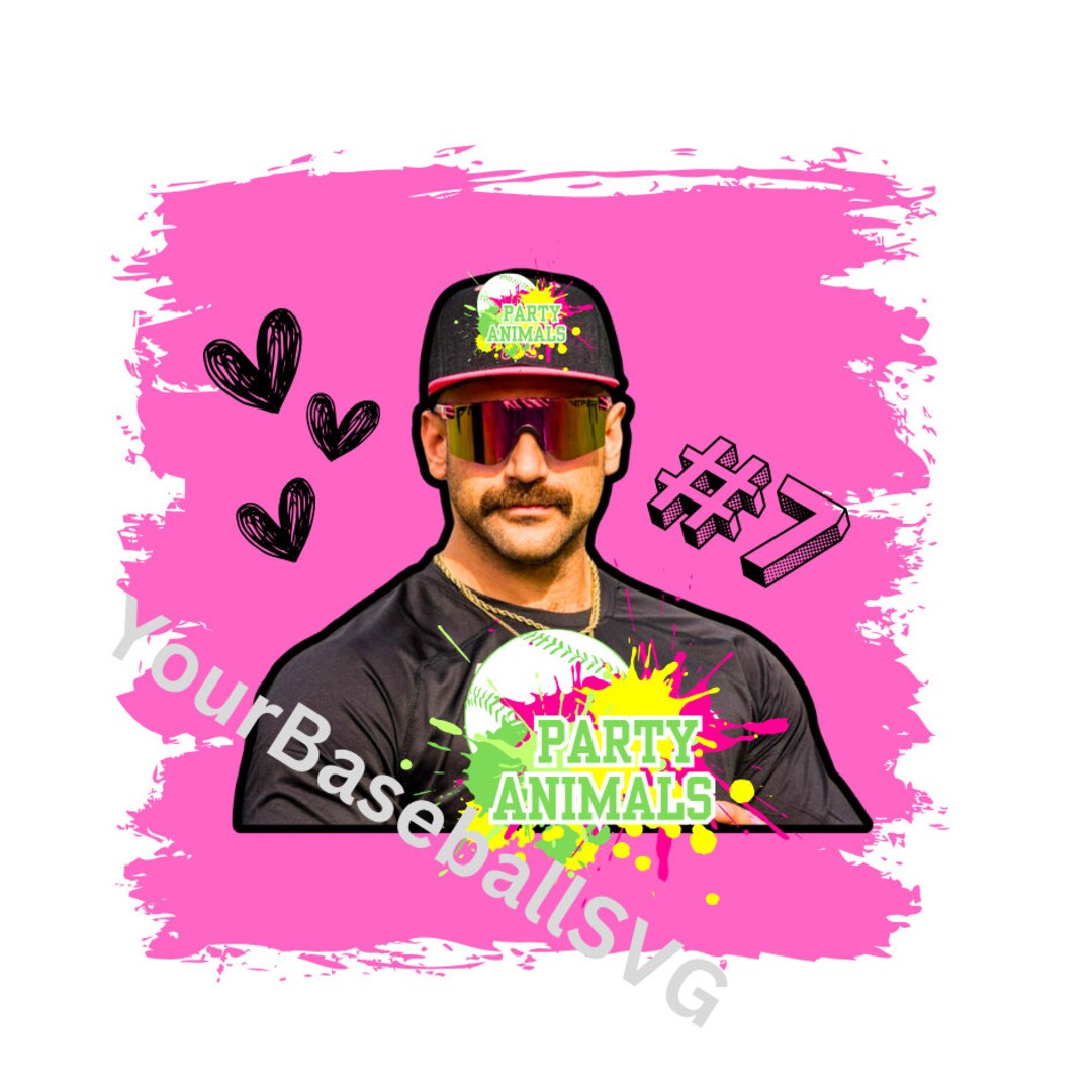 DIGITAL Png SVG Trending Party Animals DTF Savannah Bananas Svg, 7 Vava ...